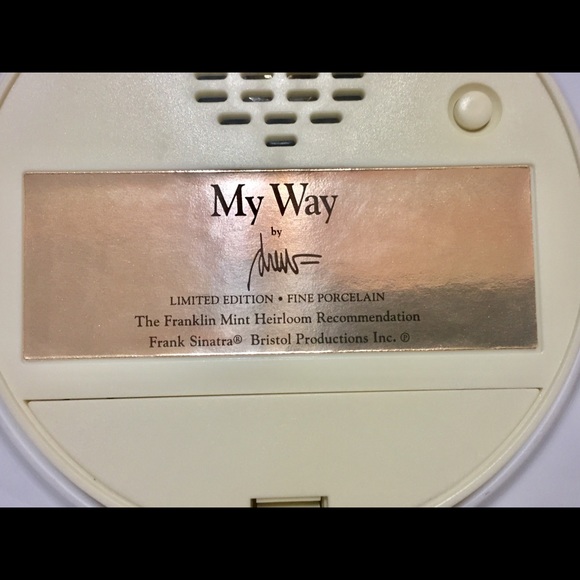 Franklin Mint | Accents | Vintage Frank Sinatra Musical Plate | Poshmark